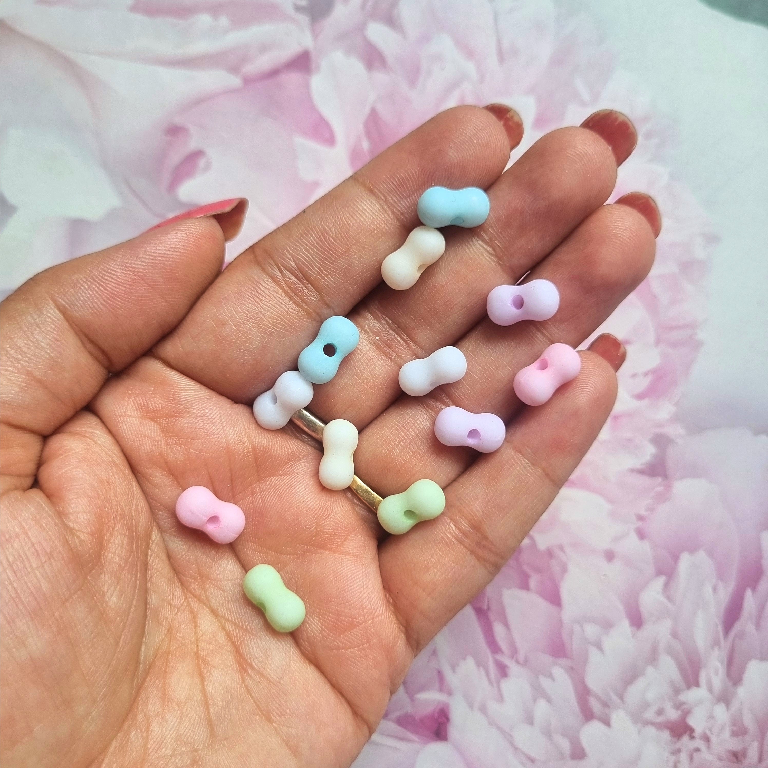 Acrylic Pastel Peanut Beads – YV Craft Supplies
